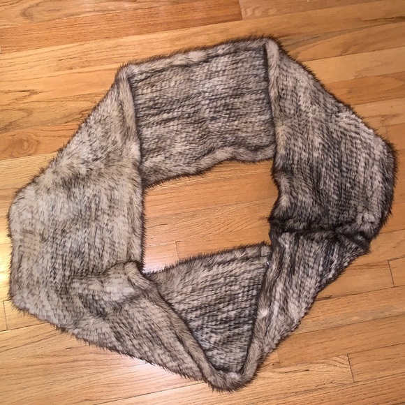 Theory | Accessories | Luxurious Real Mink Knitted Fur Infinity Scarf ...